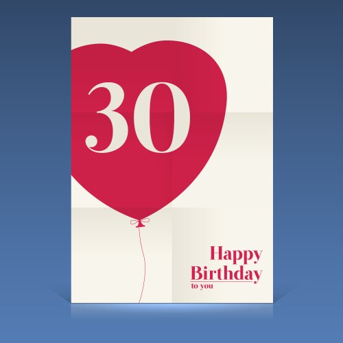 Happy Birthday 30 Vector Images (over 3,900)