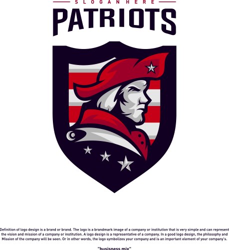 Patriots Logo Vector New England Patriots Blue Round Cut Metal Sign