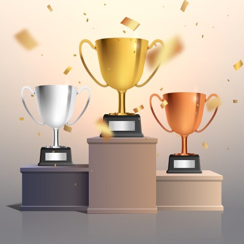 First Second Third Trophy Vector Images (over 3,100)