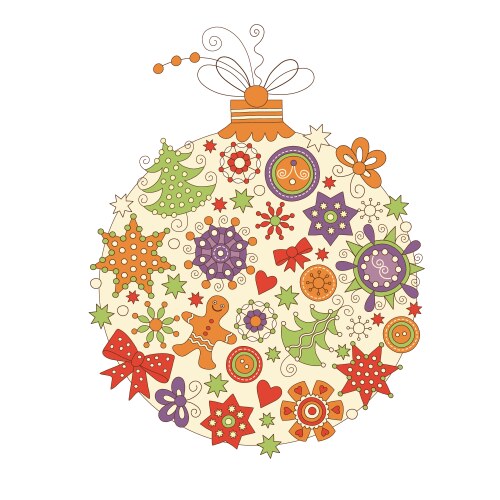 Ball Christmas Ornament Shape Vector Images (over 13,000)
