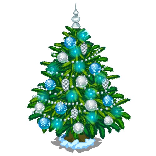 Christmas tree drawing Royalty Free Vector Image