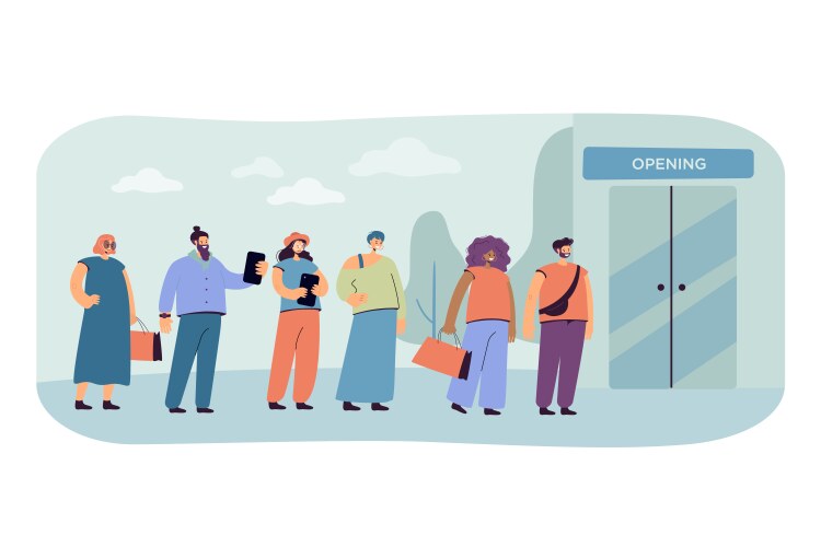 Hospital queue Royalty Free Vector Image - VectorStock
