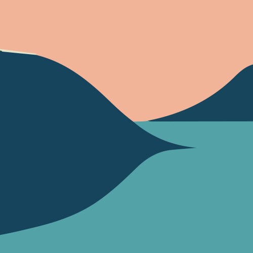 Colorful abstract hills Royalty Free Vector Image