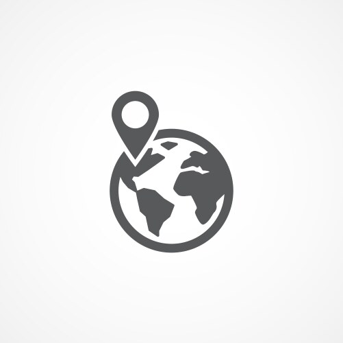 Maps location icon design simple Royalty Free Vector Image
