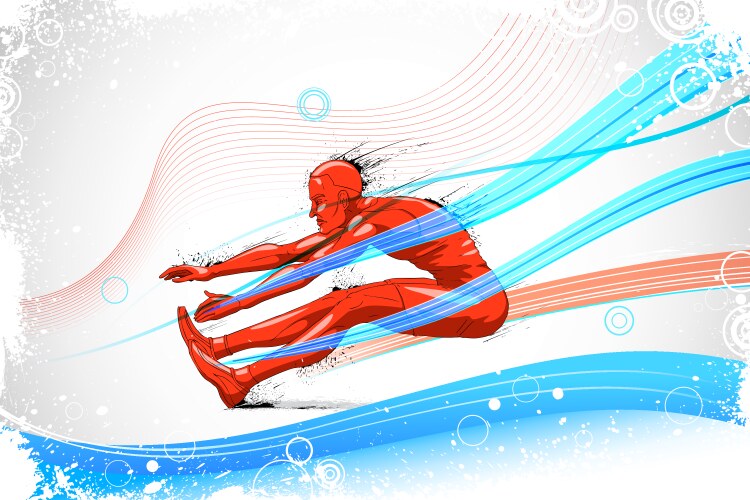 Triple jump moves Royalty Free Vector Image - VectorStock