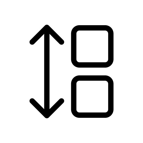 Apps sort icon set arrange alphabet order symbol Vector Image