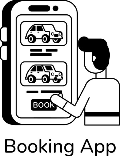 Cycle booking Royalty Free Vector Image - VectorStock