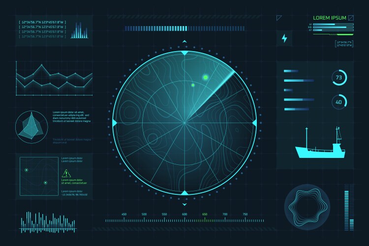 Ship Radar Vector Images (over 2,900)