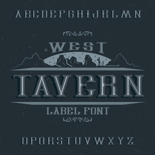 Tavern Font Vector Images (over 120)