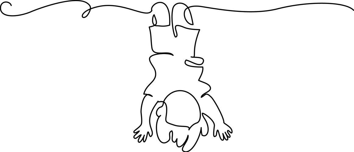 Upside down bat Royalty Free Vector Image - VectorStock