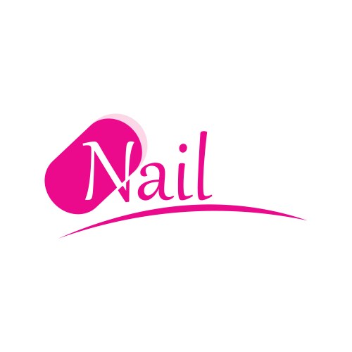 Manicure studio nail master logo beauty Royalty Free Vector