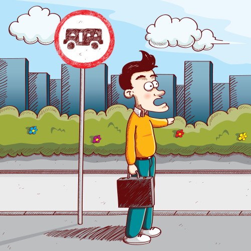 Bus Stop Cartoon Vector Images (over 2,900)
