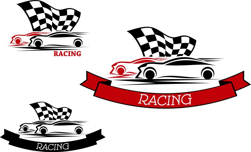 Letter r tracing racing car Royalty Free Vector Image