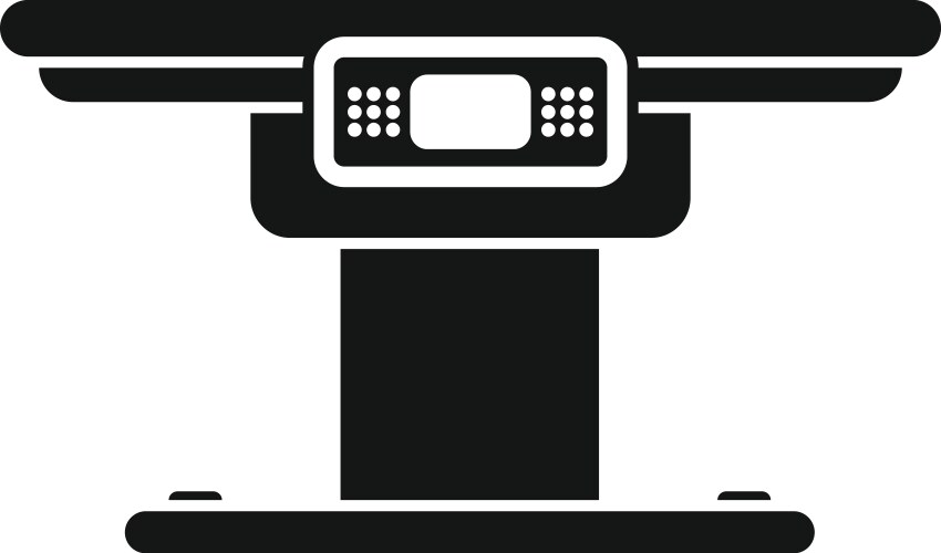 Ultrasound machine showing modern medical Vector Image