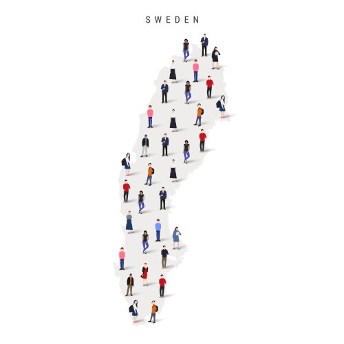 Indonesia population map large group of people Vector Image