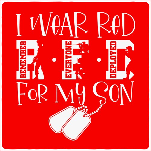 Remember everyone deployed for my brother svg red Vector Image