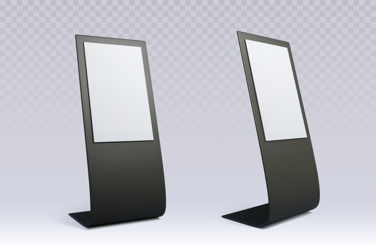 Advertising and promo booth stand Royalty Free Vector Image