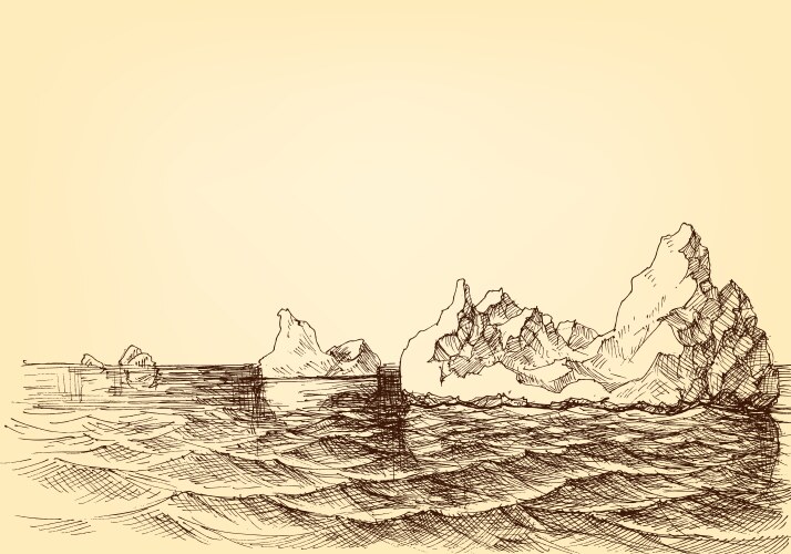 Iceberg Hand Draw Vector Images (over 260)