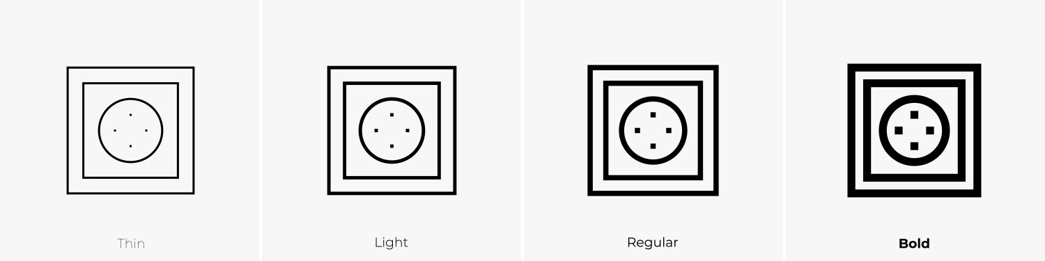 Ecologism icon thin light regular and bold style Vector Image