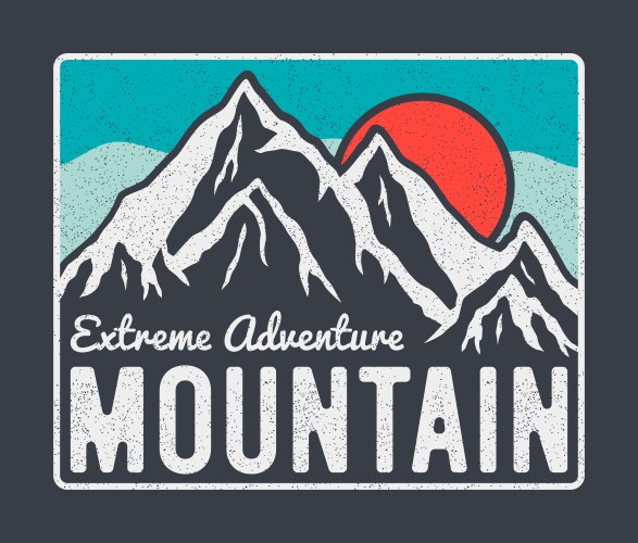 Mountain route Royalty Free Vector Image - VectorStock