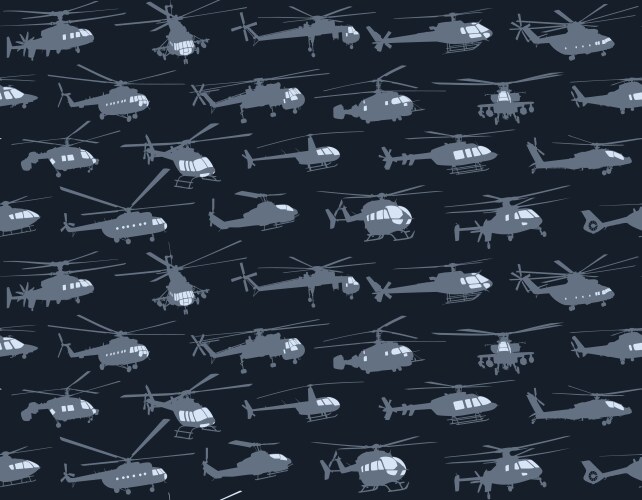 Background with helicopters Royalty Free Vector Image