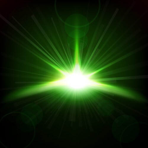 Blue rays rising from horizon Royalty Free Vector Image