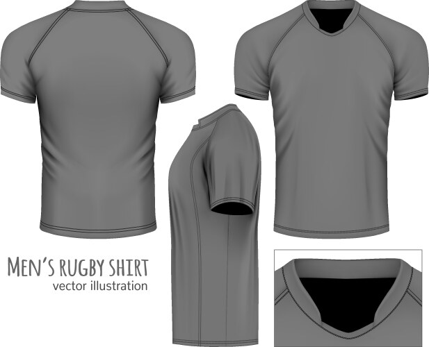 Rugby jersey and shorts Royalty Free Vector Image