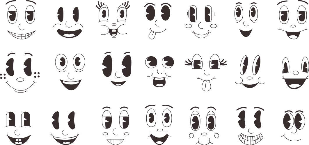 Retro Faces Vector Images (over 150,000)