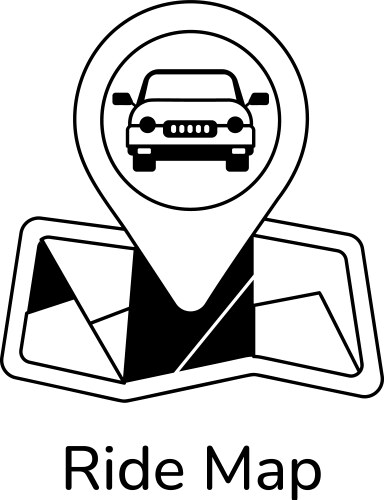 Ride map Royalty Free Vector Image - VectorStock