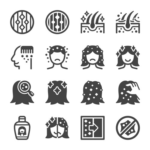 Scalp care icon Royalty Free Vector Image - VectorStock
