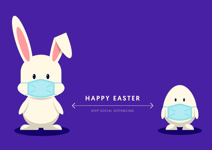 Happy easter background Royalty Free Vector Image