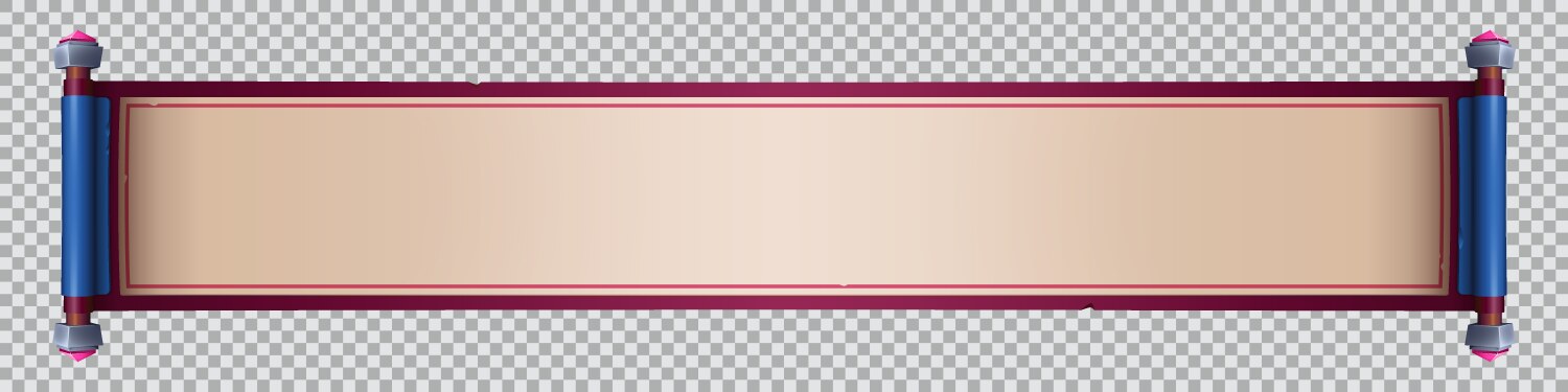 Papyrus scroll royal banner paper parchment Vector Image