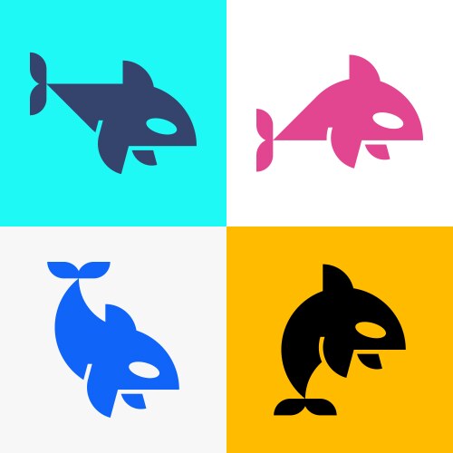 Orca logo Royalty Free Vector Image - VectorStock