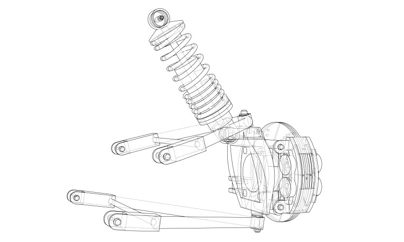 Shock-absorbers Royalty Free Vector Image - VectorStock