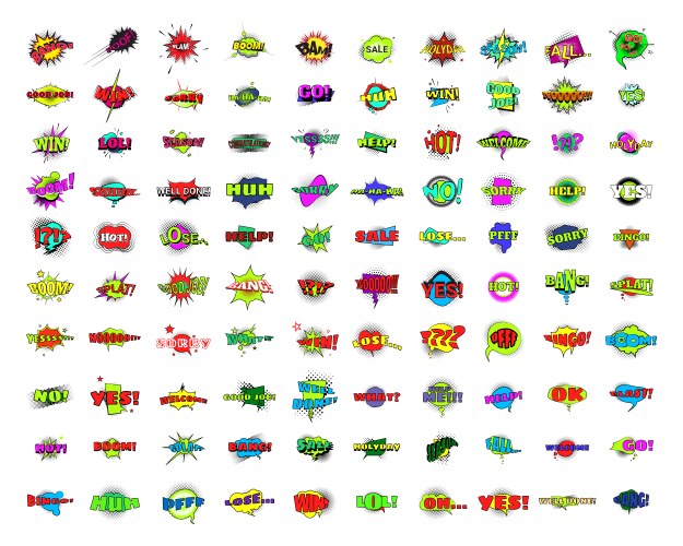 Retro Comic Vector Images (over 140,000)