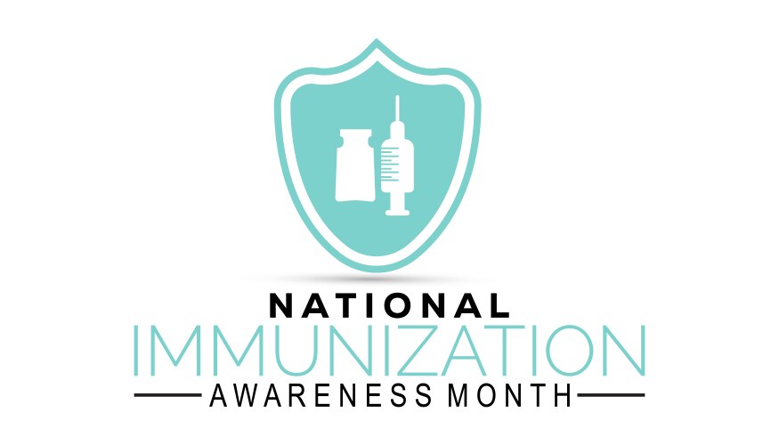 National immunization awareness month Royalty Free Vector