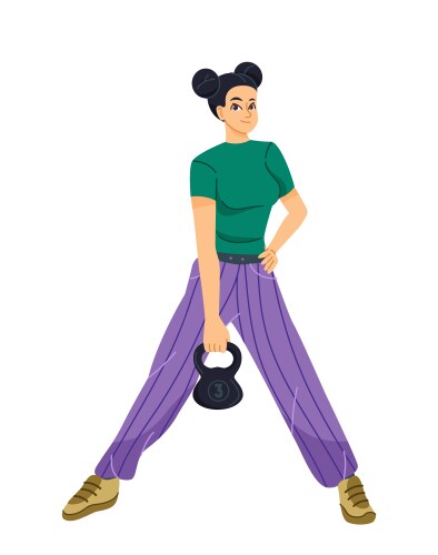 Person doing physical activity Royalty Free Vector Image