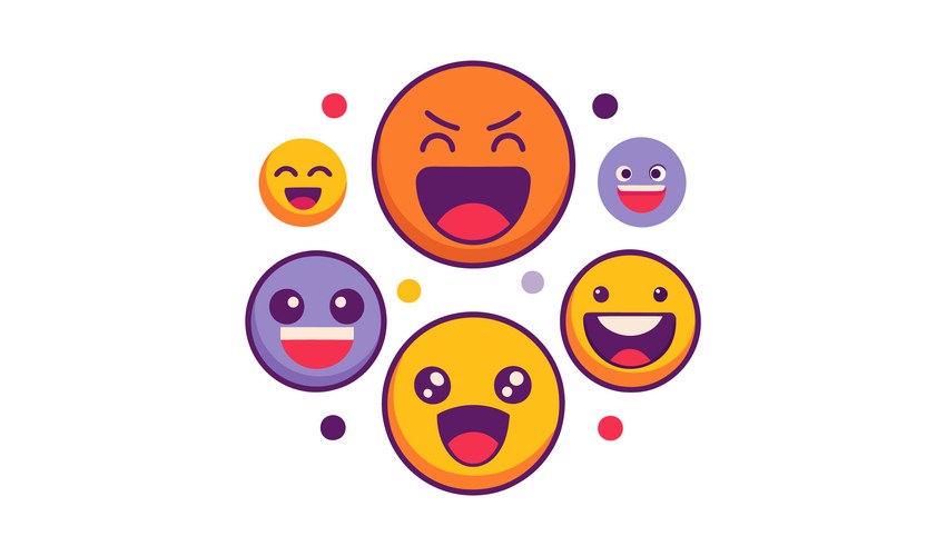 Animated Emoji Trio (58358548) – Royalty-Free Vector | VectorStock