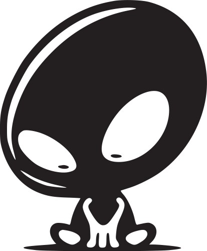 Alien spaceship icon simple style Royalty Free Vector Image