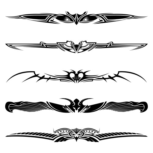 Tribal border design Royalty Free Vector Image