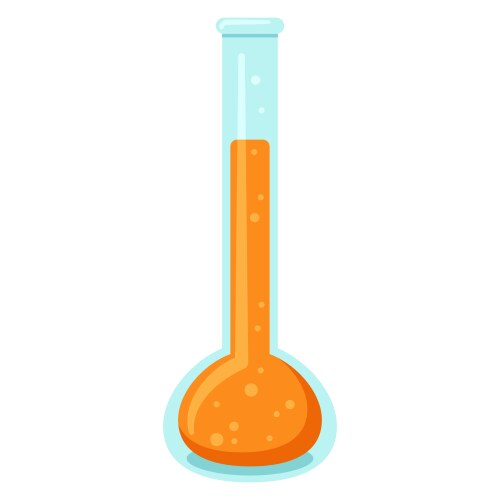 Laboratory beaker test tube or flask science Vector Image
