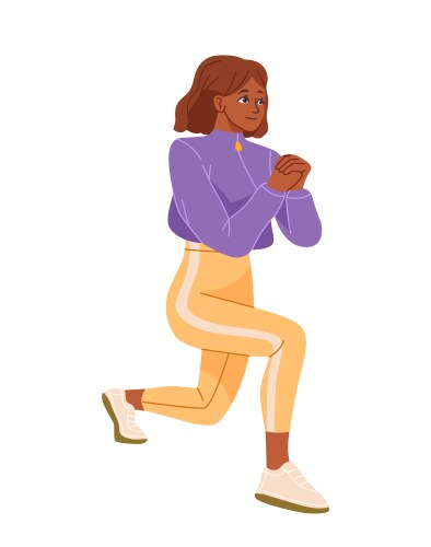 Person doing physical activity Royalty Free Vector Image