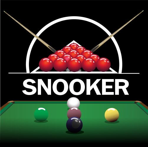 Snooker sport design Royalty Free Vector Image