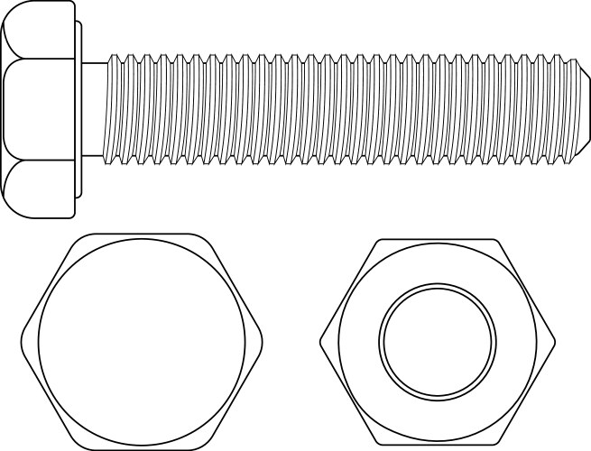Screw Drawing Vector Images (over 4,700)