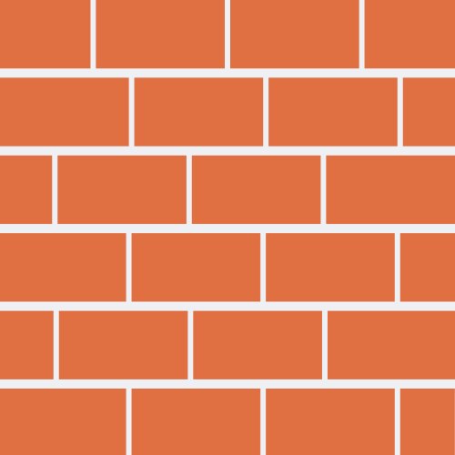 Colorful cartoon brick wall Royalty Free Vector Image