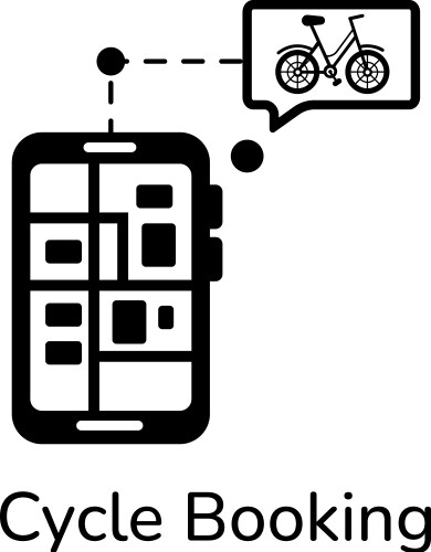 Cycle booking Royalty Free Vector Image - VectorStock