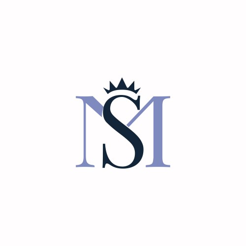 Letter ms logo design template Royalty Free Vector Image