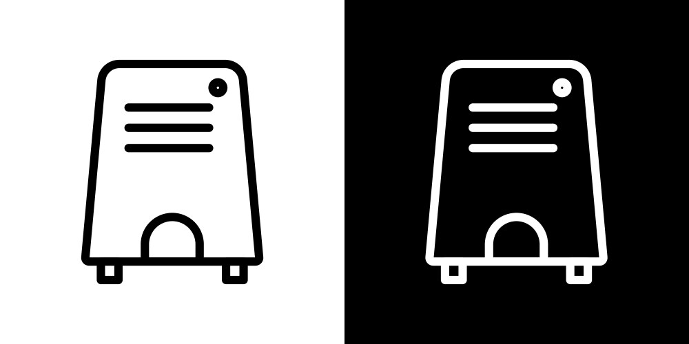 Air suction icon set on white background Vector Image