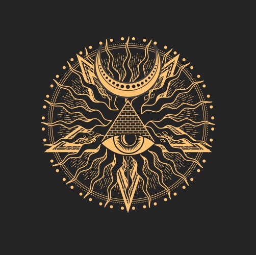 Ancient egyptian symbol eye of horus emblem Vector Image