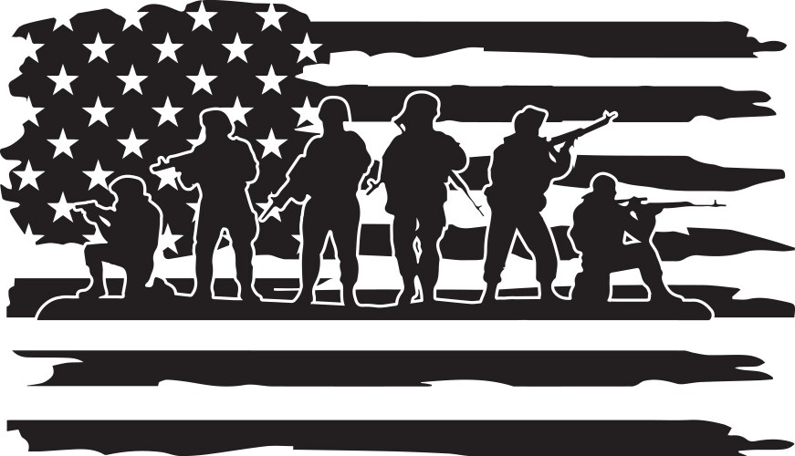 Distressed american flag 03 Royalty Free Vector Image